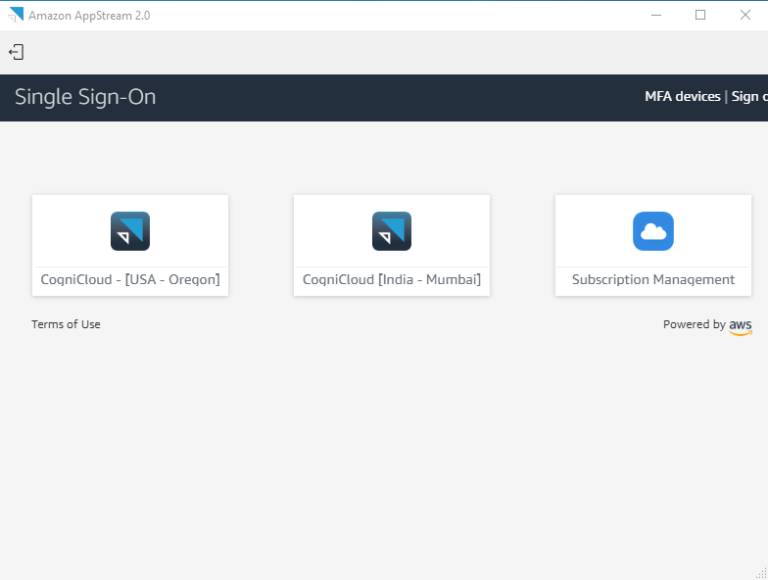 Cloud Getting Started - Cognitech
